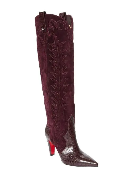 CHRISTIAN LOUBOUTIN Santia Pointed Toe Western Boot - R813 Amara