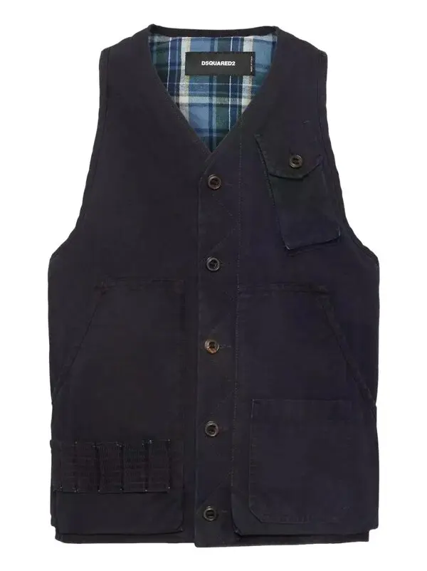 Dsquared2 Cotton Vest - Black