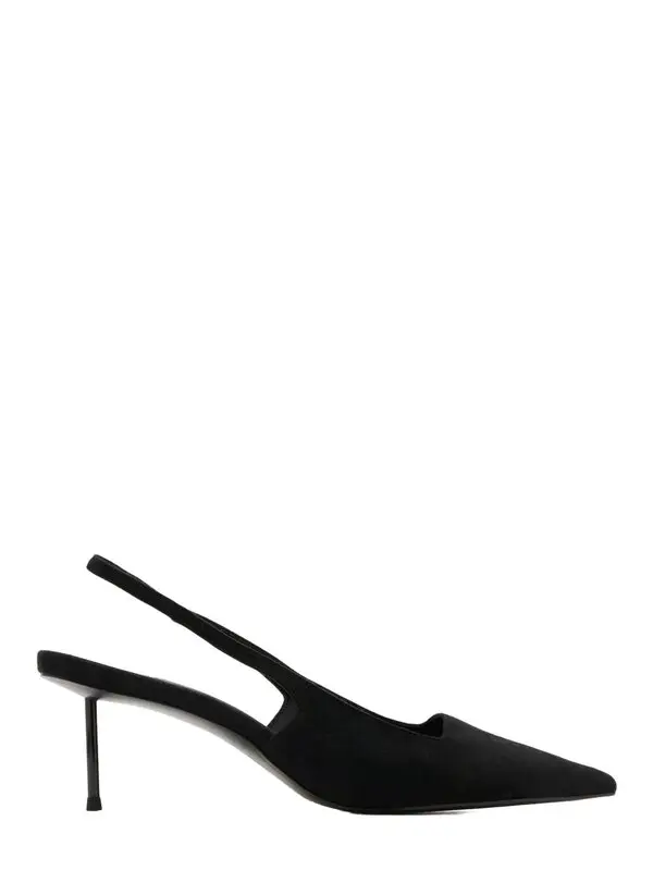 Femme La 55mm Slingback Pointed-toe Pumps - Black