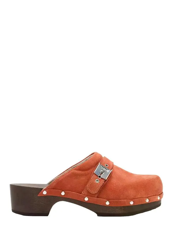 DR. SCHOLL'S SHOES 50mm Buckle-fastening Studded Mules - Orange