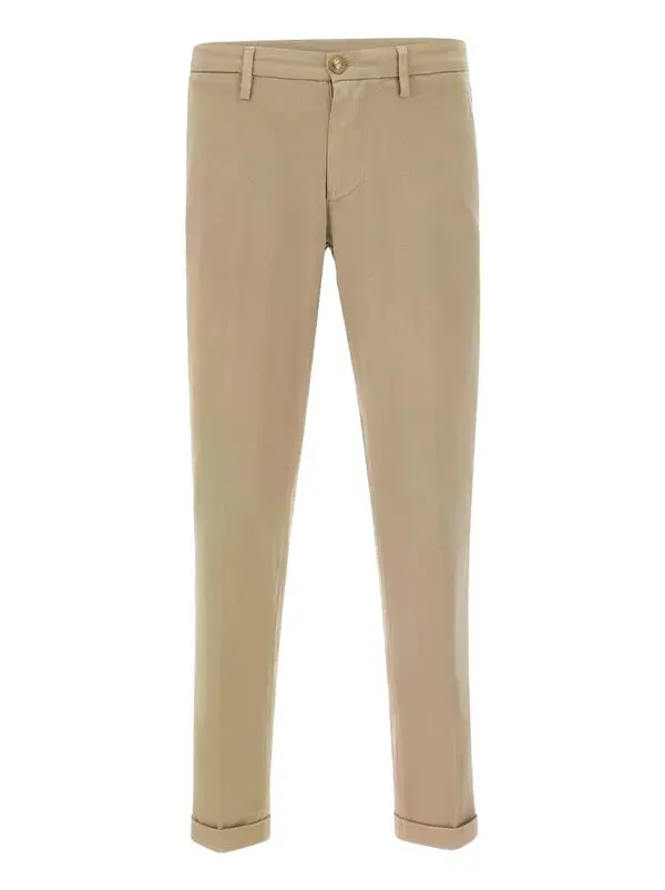RE-HASH Cuffed Welt-pocket Trousers - Neutrals