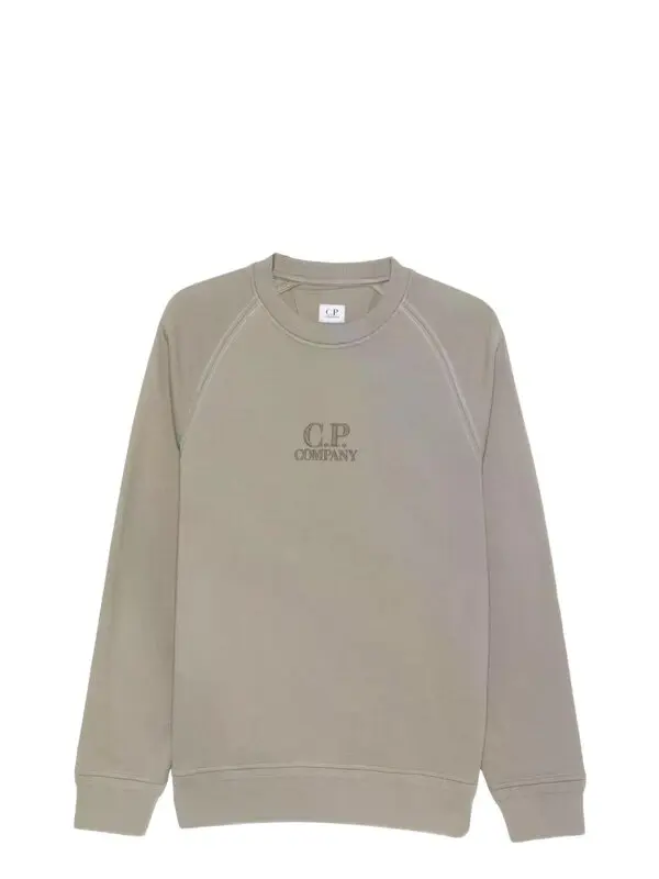 C.P. COMPANY Embroidered Logo Sweatshirt - Green