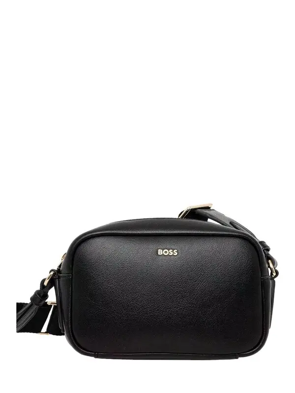 BOSS Logo-plaque Crossbody Bag - Black