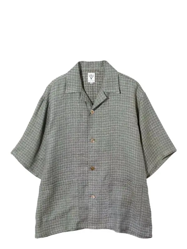 SOUTH2 WEST8 Cabana Revere-collar Patterned Shirt - Grey