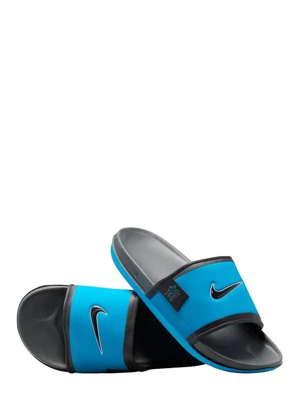 Nike Offcourt Slide Miami Marlins - Neptune Blue/dark Smoke Grey/black