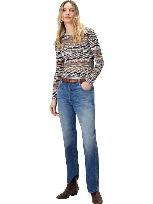 Missoni Five-pocket Mid-rise Denim Pants - Blue