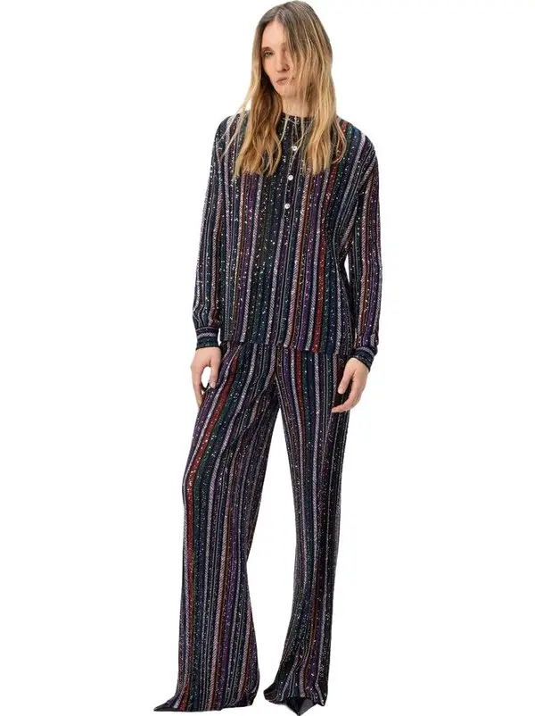 Missoni Chevron Stripe Knit Blouse - Multicoloured