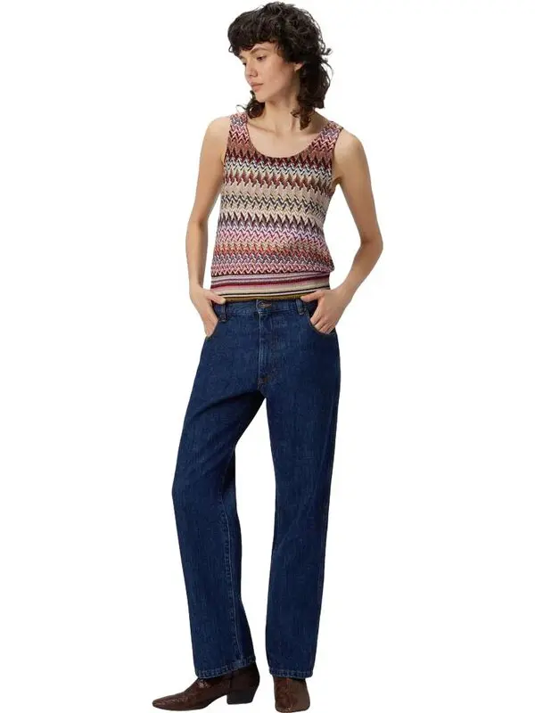 Missoni Five-pocket Mid-rise Denim Pants - Blue