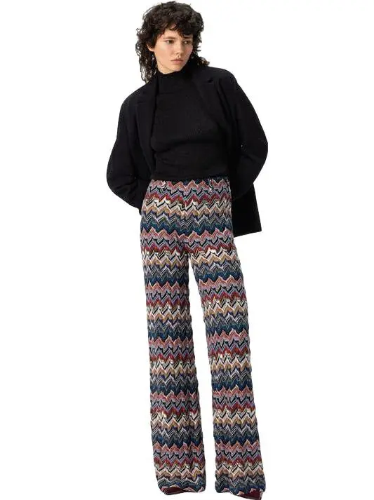 Missoni Embroidered Lace Palazzo Pants - Multicoloured