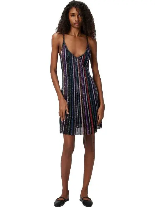 Missoni Mini Dress With Interlaced Straps - Multicoloured