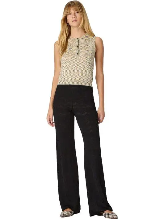 Missoni Straight Leg Chevron Pants - Black