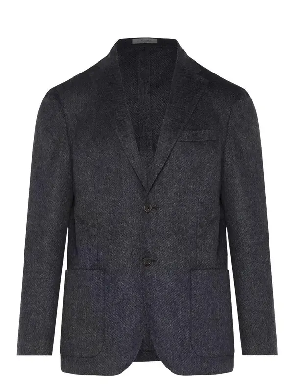 Corneliani Textured Two-button Blazer - Black