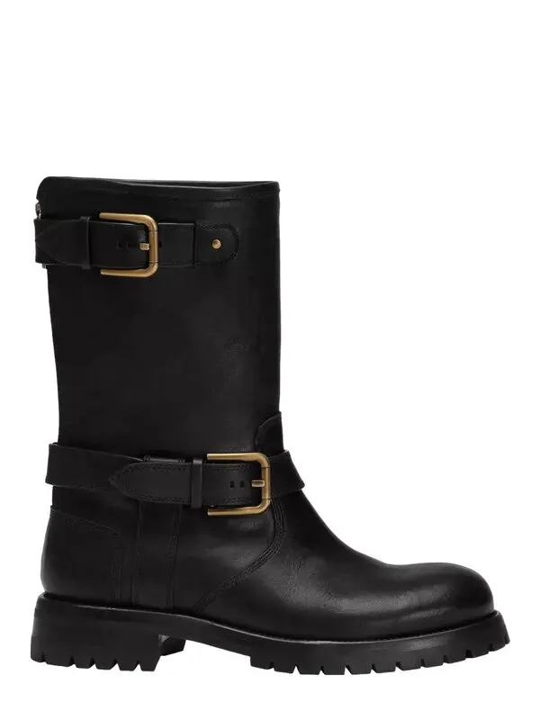 Dolce & Gabbana Buckle-detail Knee-high Boots - Black