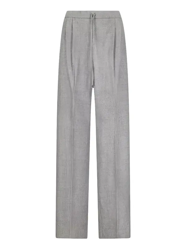 Max Mara Pleated Drawstring Trousers - Grey