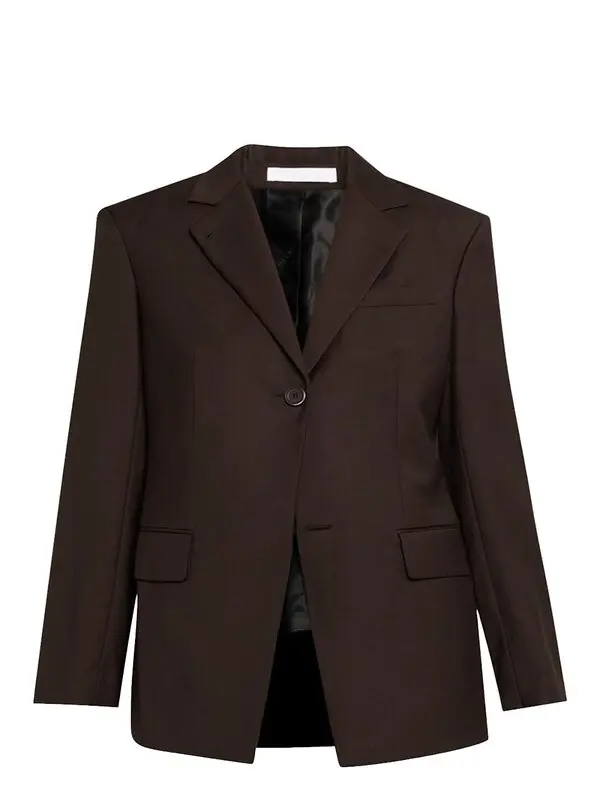 Helmut Lang Cut-away Blazer - Dark Chocolate - D0x