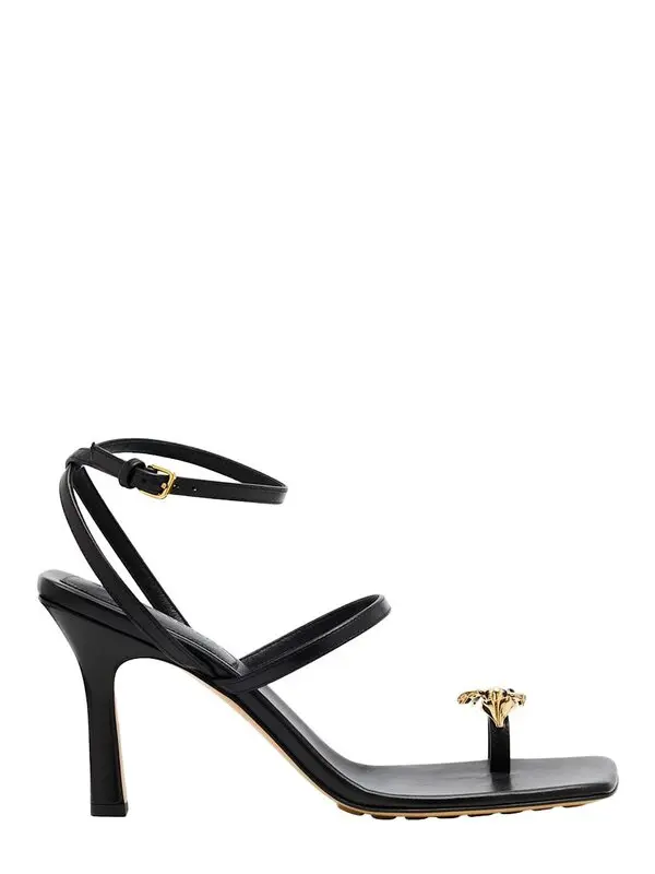 Bottega Veneta Bee Strappy Nappa Leather Sandals - Black