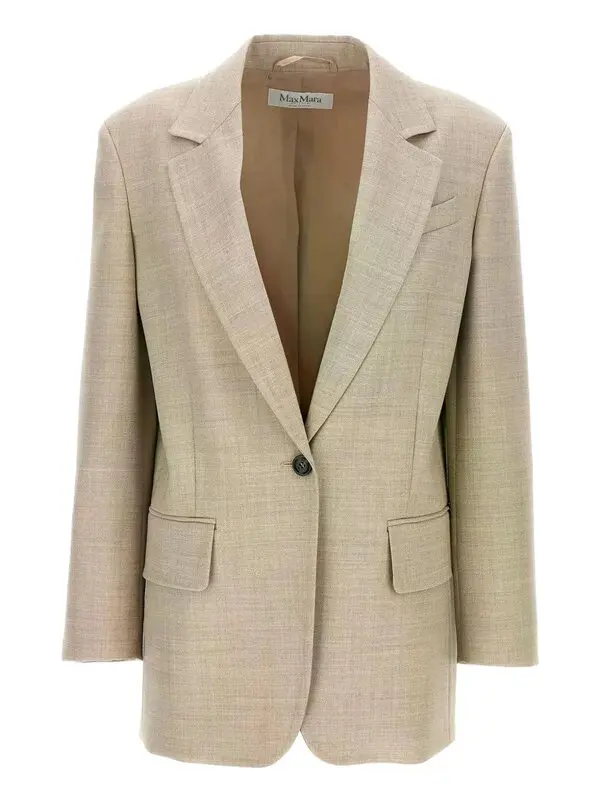 Max Mara Rosi Single-breasted Blazer - Neutrals