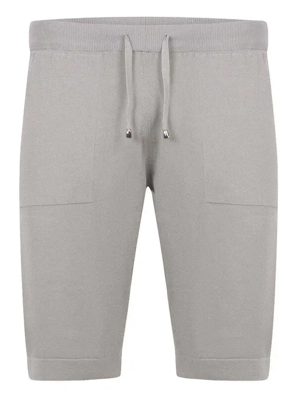 FILIPPO DE LAURENTIIS Cotton Shorts - Light Grey