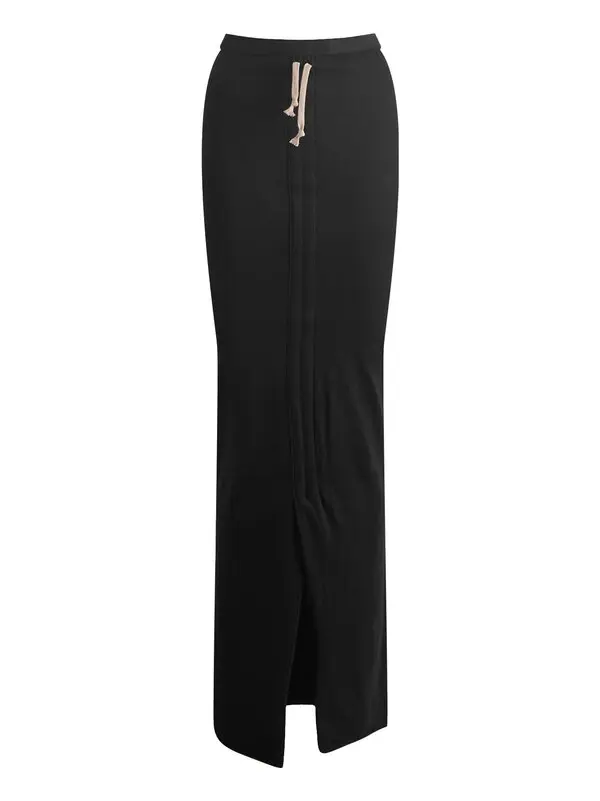 Rick Owens Soft Edfu Midi Skirt - Black