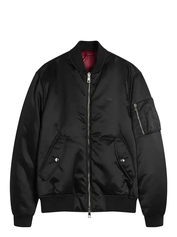 Gucci Heavy Nylon Canvas Bomber Jacket - Black