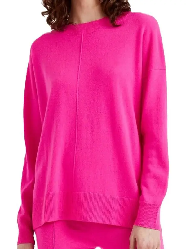 Chinti & Parker Slouchy Wool Cashmere Sweater - Hot Pink