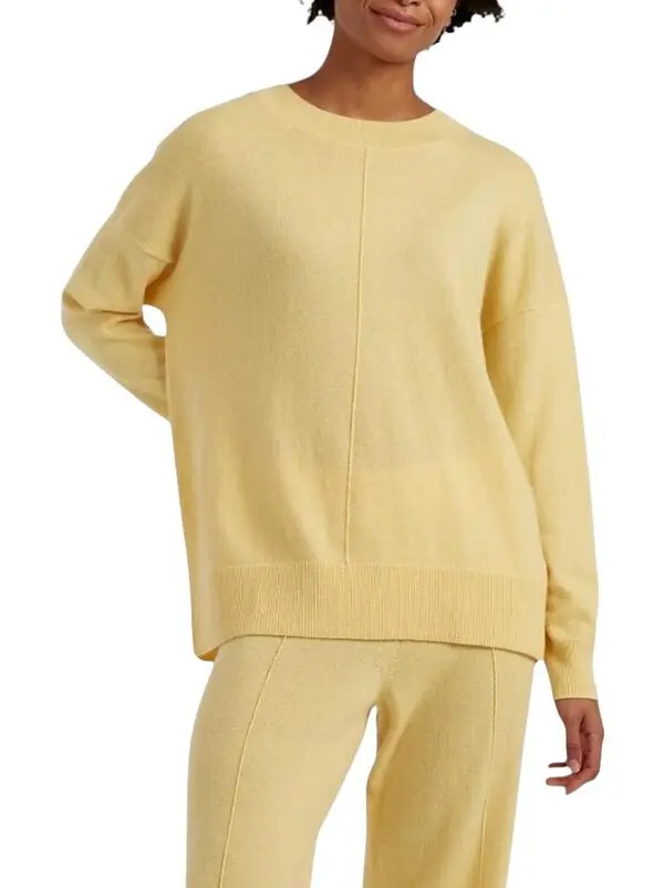 Chinti & Parker Slouchy Wool Cashmere Sweater - Soft Yellow