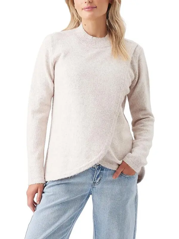 RIPE MATERNITY Addison Nursing Knit Sweater - Mink