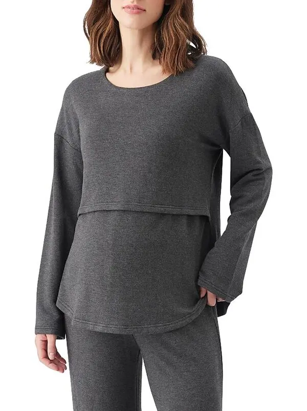 RIPE MATERNITY Super Soft Nursing Top - Charcmarle