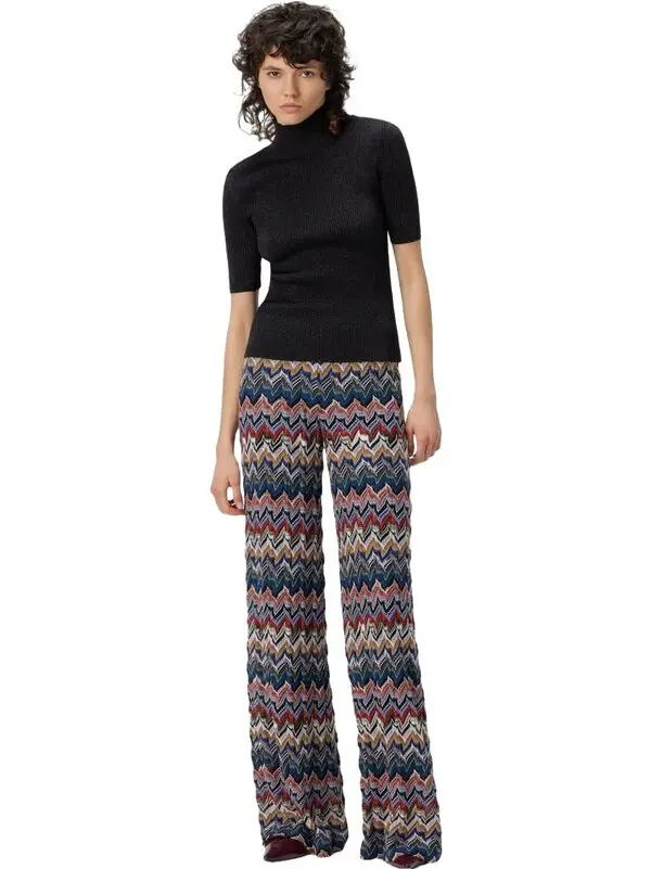 Missoni Mock Neck Sweater With Lam - Black