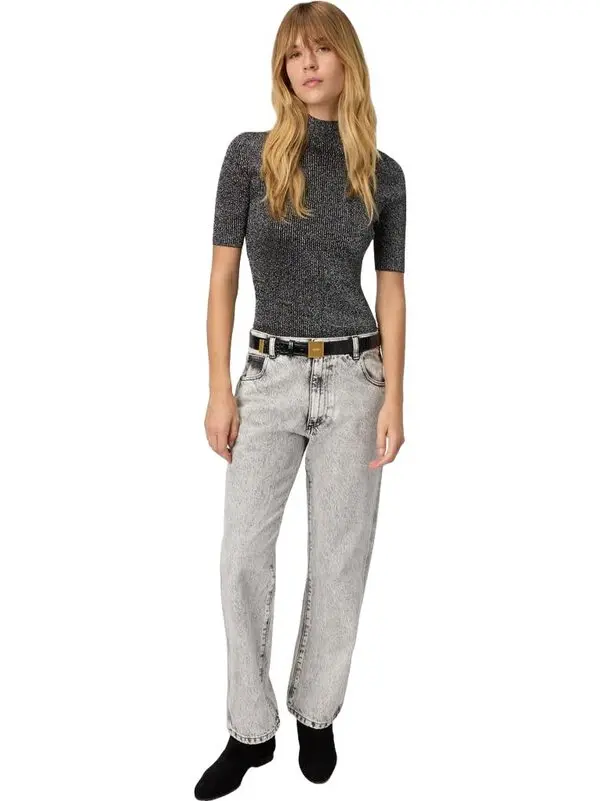 Missoni Mock Neck Sweater With Lam - Silver
