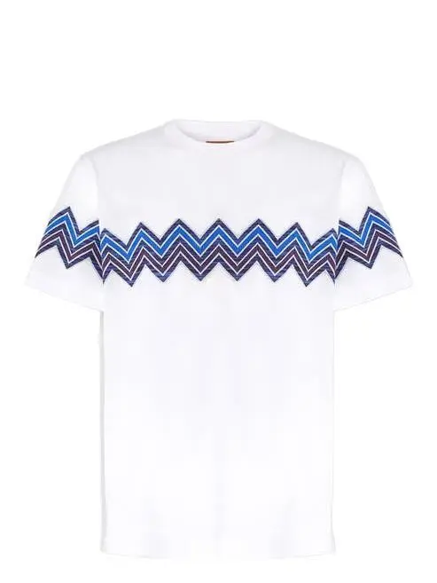 Missoni T-shirt With Chevron Insert - White