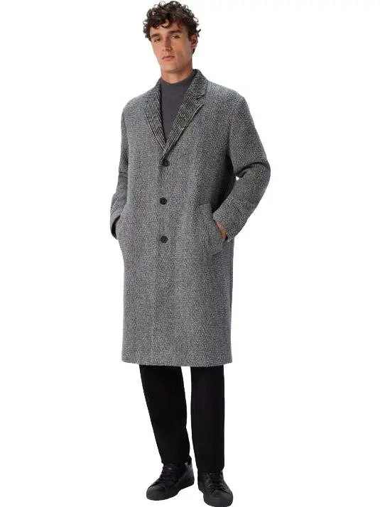 Missoni Wool Cloth Chevron Coat - Grey