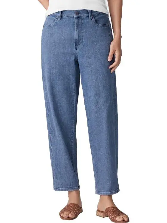 Eileen Fisher Ankle Lantern Jeans - Classic Indigo