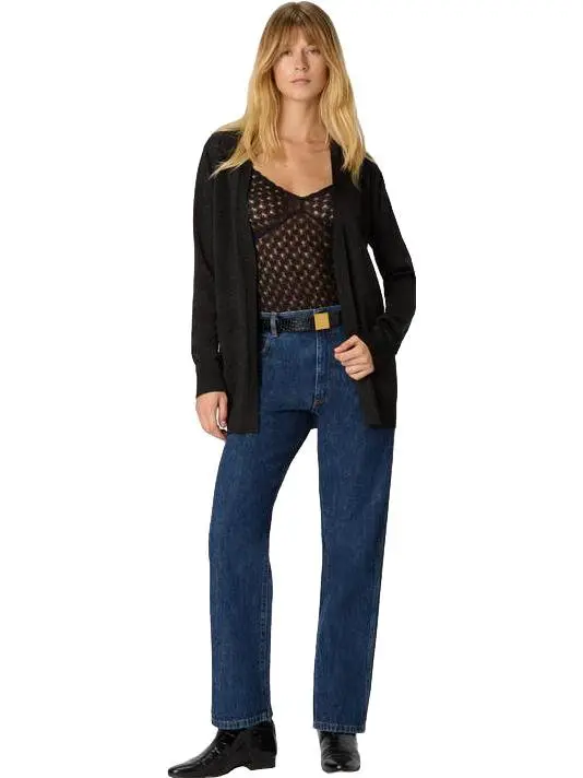 Missoni Belted Lamé Cardigan - Black