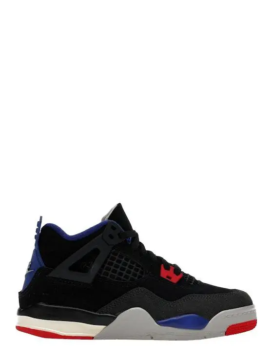 JORDAN 4 Retro Rare Air - Black/fire Red/deep Royal Blue