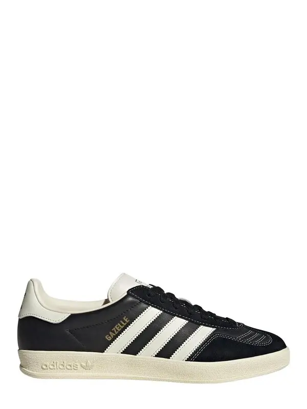 Adidas Gazelle Indoor Sneakers - Core Black/cream White/gold Metallic