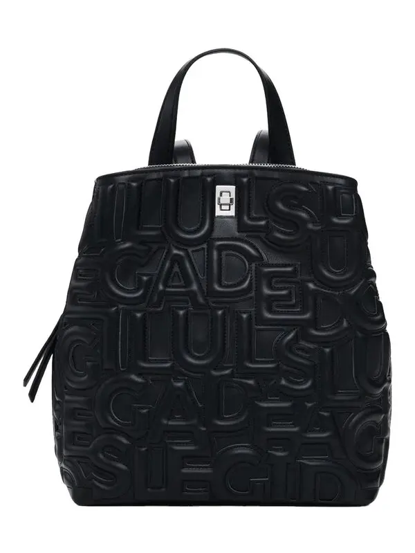 Desigual Mini Faux Leather Backpack - Black