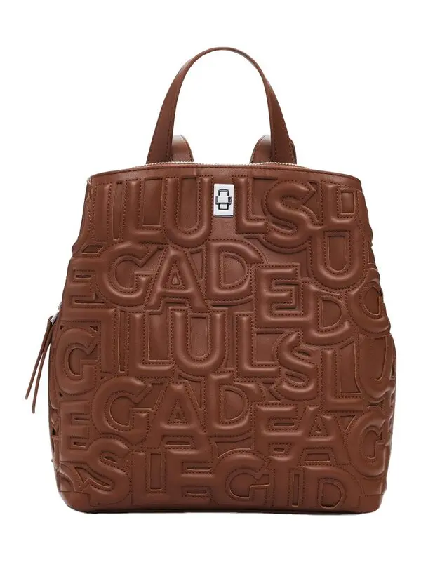 Desigual Mini Faux Leather Backpack - Brown