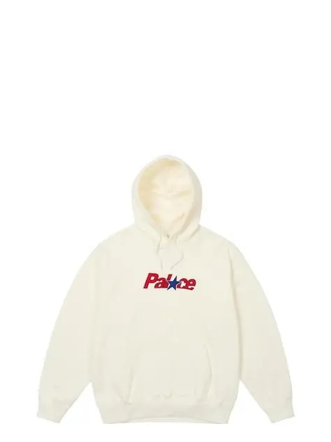PALACE Star Hood - White