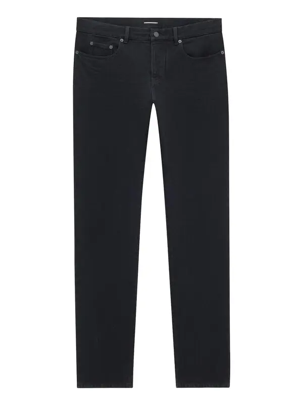 Saint Laurent Relaxed Slim Fit Jeans - Grey