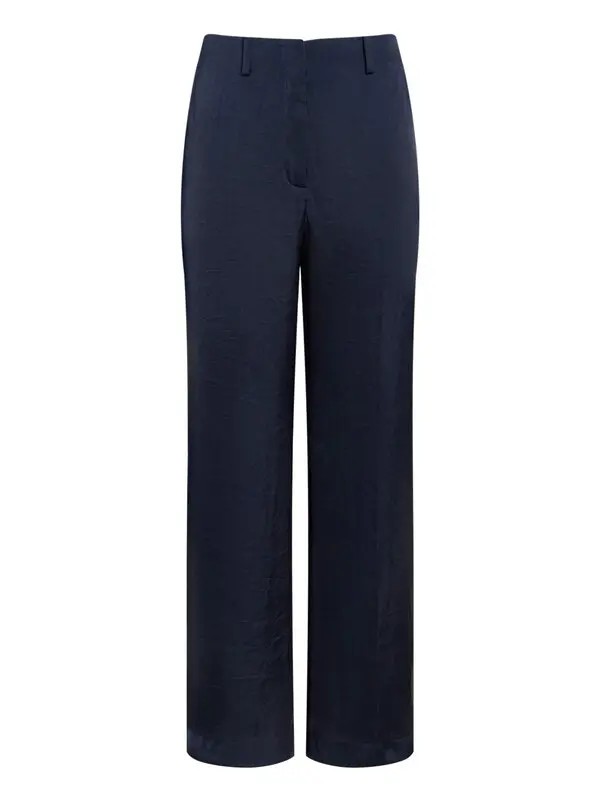 Theory Classic Wide-leg Tailored Trousers - Navy