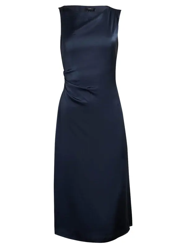 Theory Draped Midi Dress - Navy