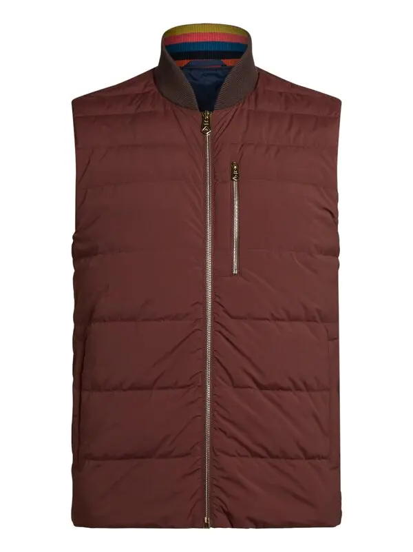 Paul Smith Water-repellent Hybrid Down Gilet - Red