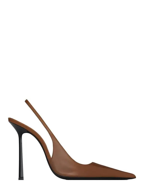 Saint Laurent Leather Vendome 110 Pumps - Brown