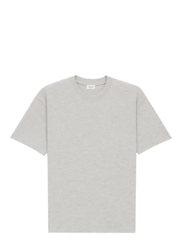 Saint Laurent Cotton-blend Cassandre T-shirt - Grey