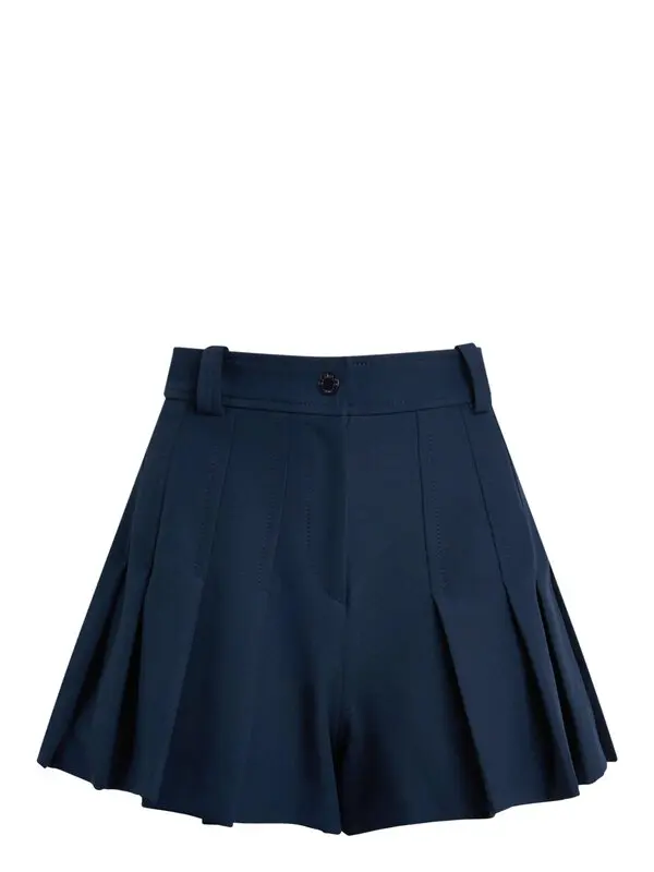 Sandro Tailored Pleated Shorts - Blue