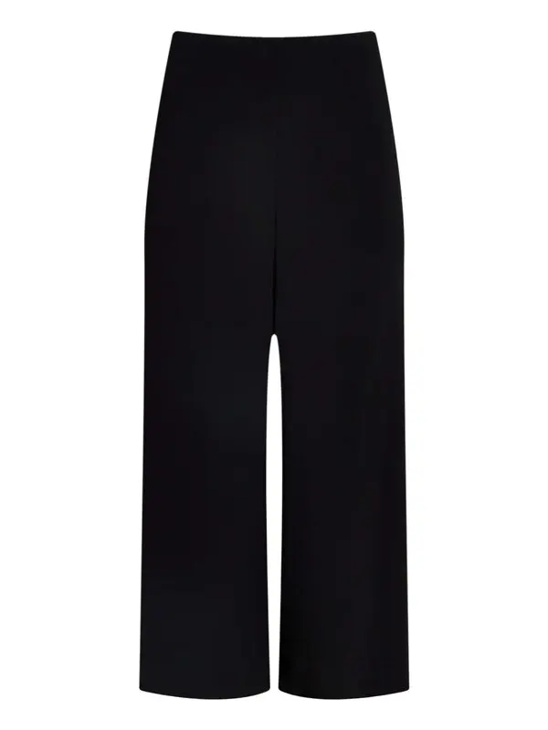 Theory Satin Wide-leg Trousers - Black