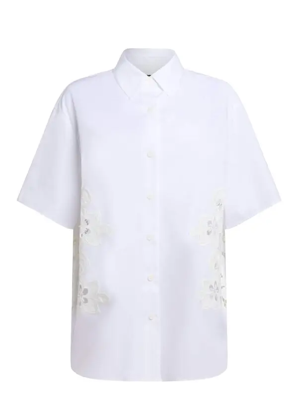 Rag & Bone Amy Lace Shirt - White