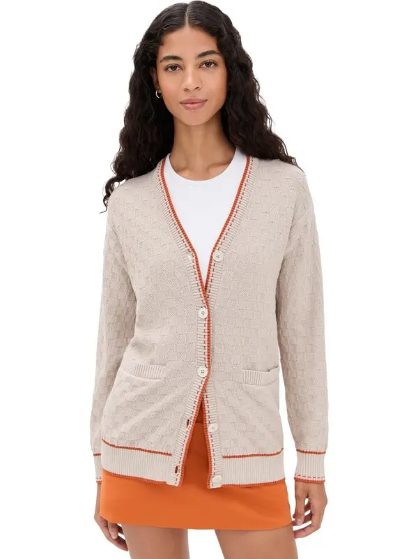 RHONE Birdie Oversized Knit Cardigan - Sand