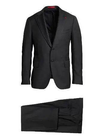 Isaia Suit Size Wool - Black
